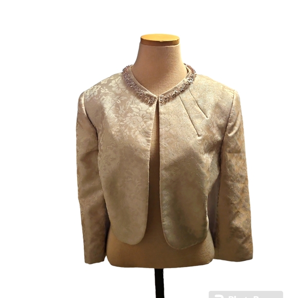 Tahari ASL | Jackets & Coats | Tahari Asl Light Mauve Lace Metallic 34 ...